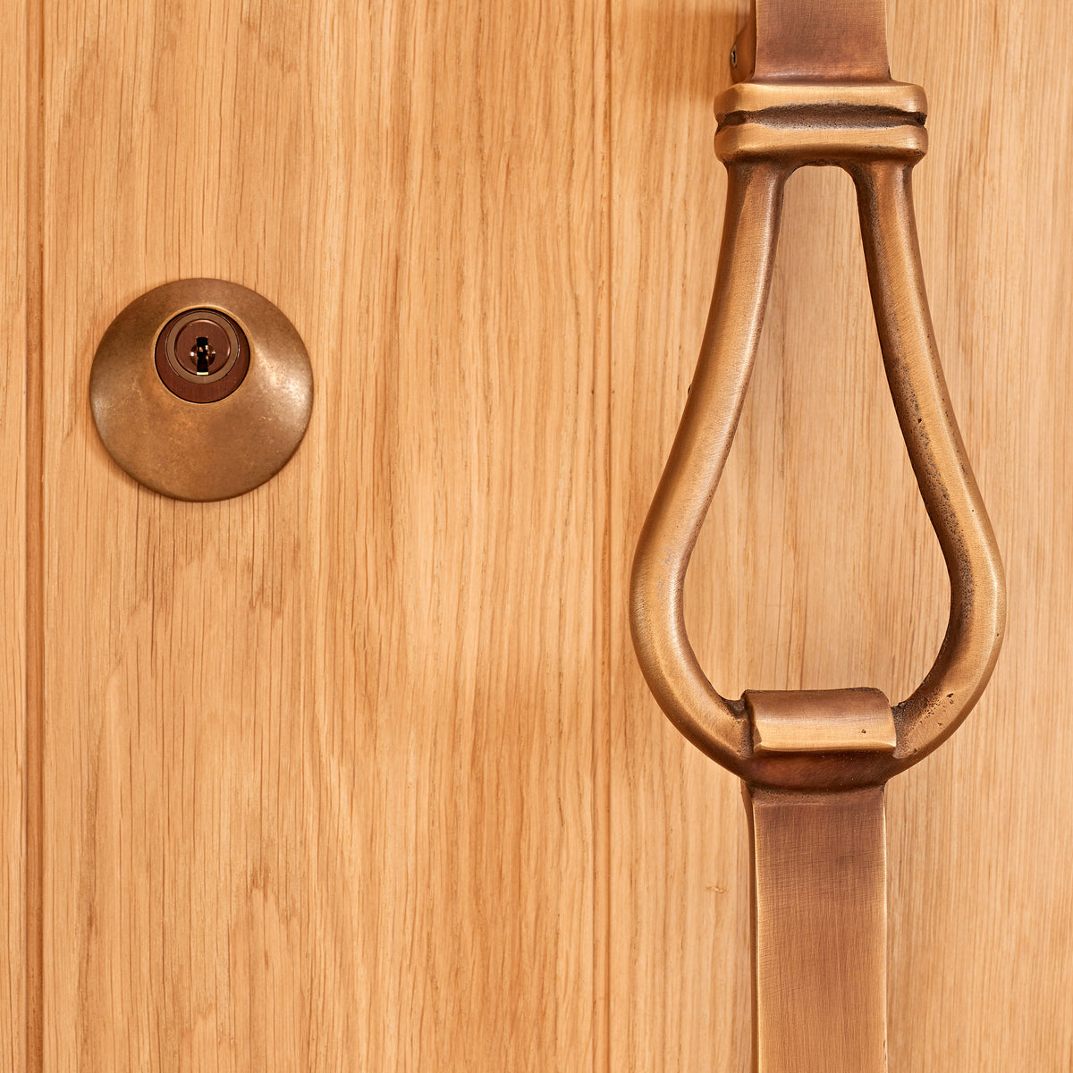 "Belt" solid bronze door pull handle | Push Pull – Luxury door handles ...